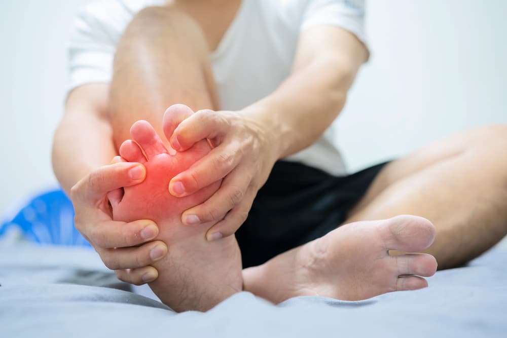 Which parts of the body could be affected by gout?